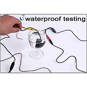 KUNFINE Universal Wireless Car Rear View Camera with 4 LED Vehicle Backup Camera Reverse Camera RCA Night Vision Parking Assistance Camera IP67 Waterproof