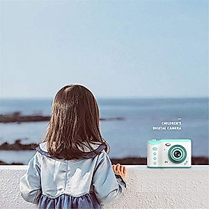 2.8 Inch Children Boy Camera Toy Digital Camera Touch Screen Mini Camera Recording 8.0MP Double Lens Children Camera Birthday Gift (Memory Card + 16G),Blue