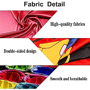Dajiahao Superhero Capes for Kids 4-10 Year Double Side Superhero Costume Cosplay Dress Up Cape for Boy Birthday Party Gifts