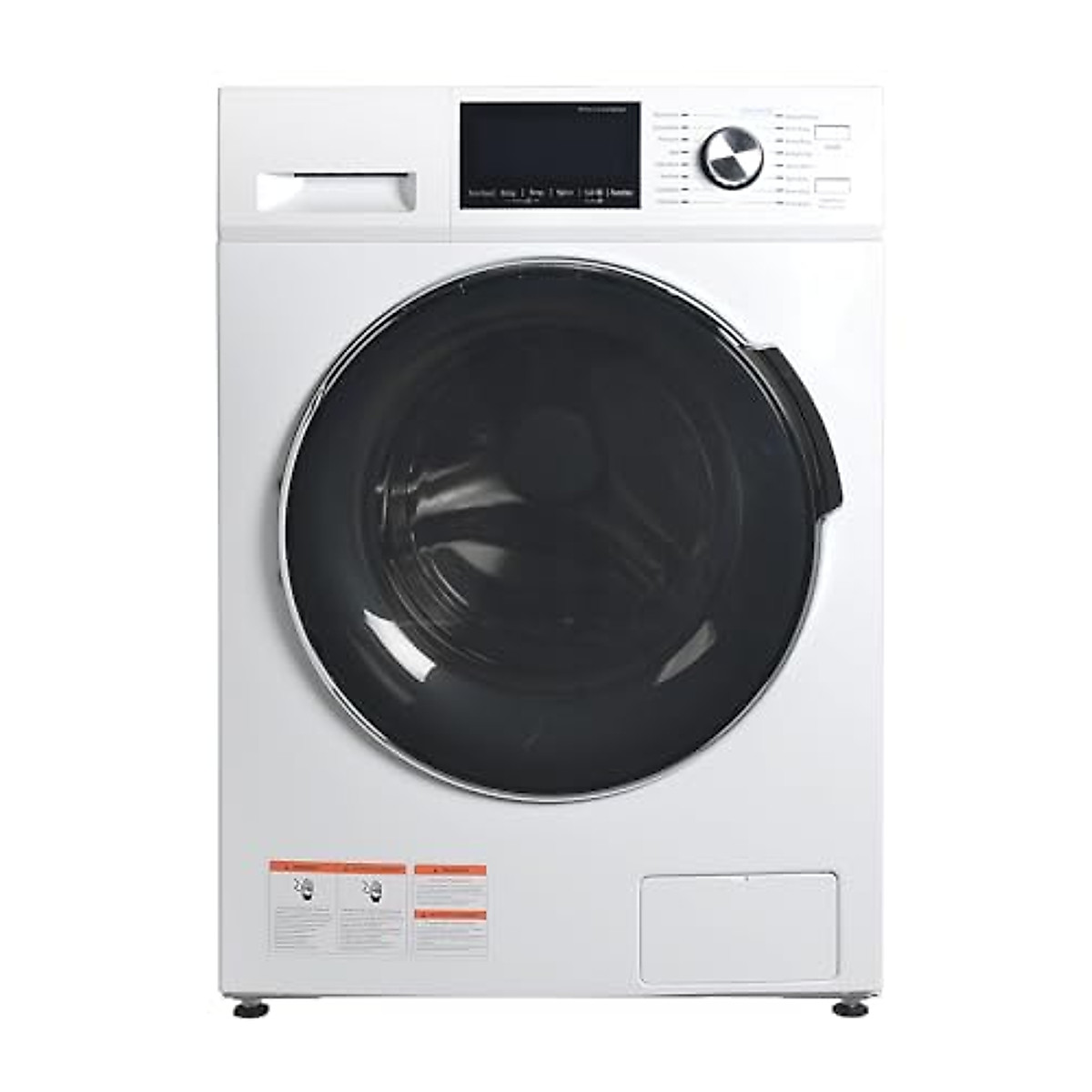SMETA Compact Front Load Washer Washing Machine 2.8 cu. ft. Small Front Foading Space Saving Washer 24" with 36-Minute Quick Clothes Washing Machines RV Dorm Camper (2.8 cuft)