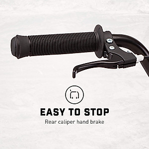 Mongoose Argus MX Kids Fat Tire Mountain Bike, 16-Inch Wheels, 3-Inch Wide Tires, High-Ten Steel Frame, Single Speed, Black