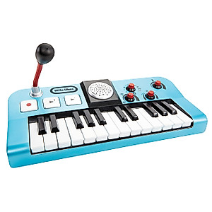 Little Tikes My Real Jam Keyboard with Microphone, Musical Instrument with 4 Play Modes, Play Any Song with Bluetooth, Gift for Kids, Toys for Boys and Girls Ages 3 4 5+ Year Old, Multicolor