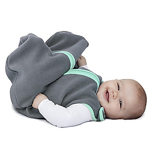 Sleep nest Fleece Baby Sleeping Bag, Lake Green, Large (18-36 Months)