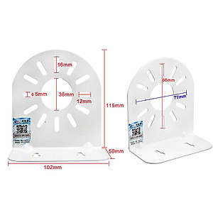 compcctv L-Shape Dome Camera Bracket,Universal Wall Ceiling Mount Bracket for Security CCTV Hikvision Dome Camera, CCTV Security Camera Mount Bracket/(2 Pack)