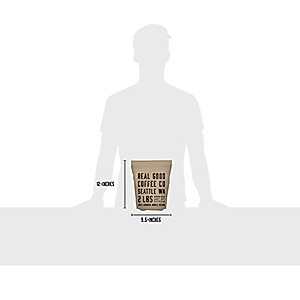 Real Good Coffee Company - Whole Bean Coffee - Donut Shop Medium Roast Coffee Beans - 2 Pound Bag - 100% Whole Arabica Beans - Grind at Home, Brew How You Like