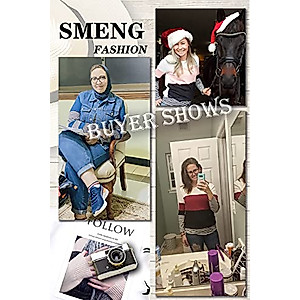 SMENG Womens Long Sleeve Tops Fashion Fall Clothes 2024 Pink Shirts for Women Waffle Knit Cute Casual Striped Patchwork Blouses Pink L