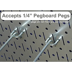 Wall Control Industrial Metal Pegboard - Galvanized Metal, Three 16in. x 32in. Panels, Model Number 35-P-3248GV