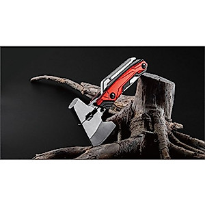 Stilvolle tools Axe 9 ax with 9-Featured Multi-Tool Hammer, Wrench, Wire Cutter, ax, Bottle Opener, Phillips Screwdriver, Flat-Blade Screwdriver, Nail File, Saw, Knife (Orange)