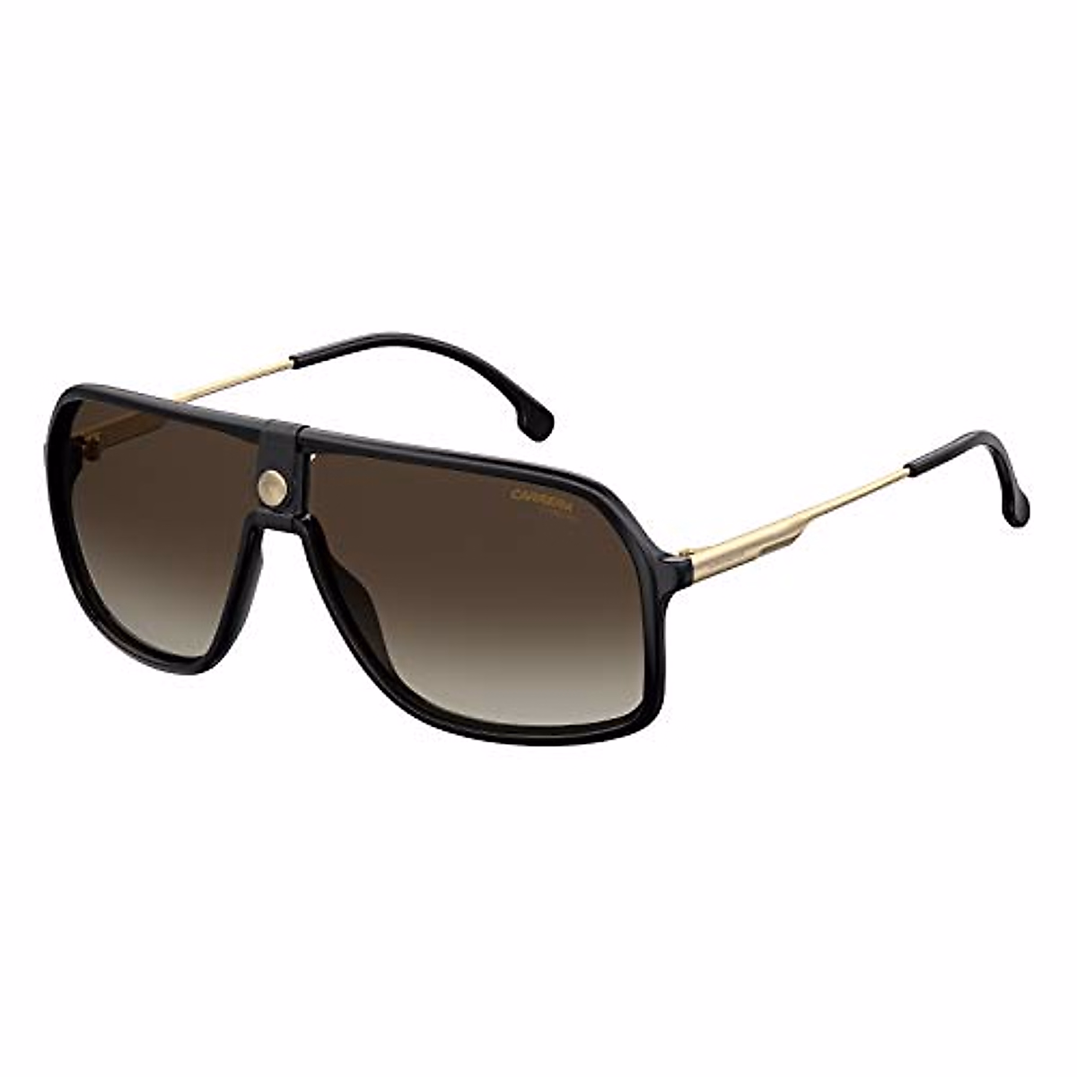 Carrera 1019/S Sunglasses CA1019S-0807-HA-6410 - Black Frame, Brown Gradient Lenses, Lens Diameter