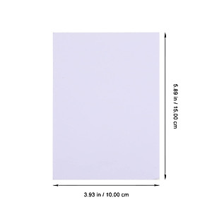 TEHAUX 20pcs White Picture Mat Set Uncut Photo Mats Photo Frame Backing Matting Picture Board Mat Paperboard Core Bevel Cut Mattes for Photos Artworks Craft Supplies