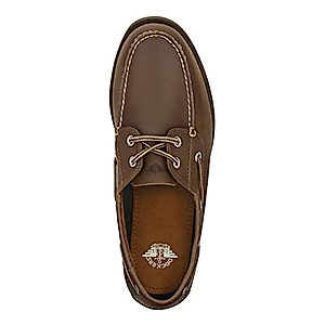 Dockers Men’s Vargas Leather Handsewn Boat Shoe,Rust, 10 M US
