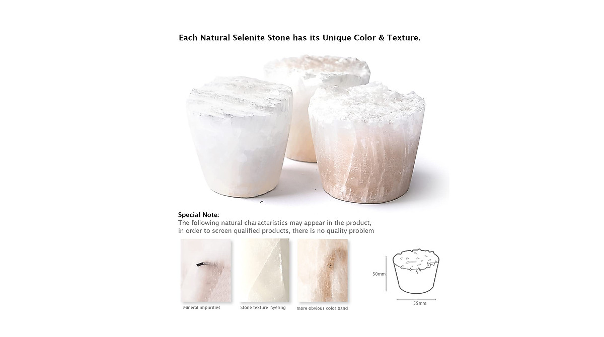 Nature Crystal Essential Oil Diffuser - Selenite Stone
