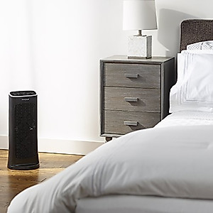 Honeywell HFD280 Compact Air Genius 4 Air Purifier with Permanent Washable Filter, Medium Rooms (150 sq. ft.), Black