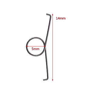 Encounterlove 10Pcs/Set PS5 L2 R2 Trigger Button Spring Metal Replacement R2 L2 Trigger Buttons Component for PS5 Controller Parts