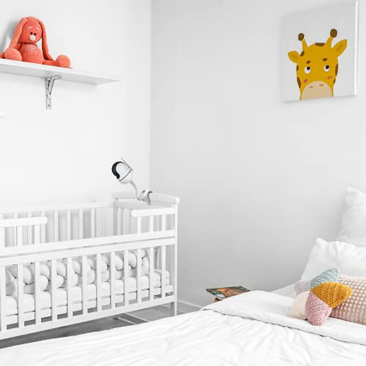 bonoch Baby Monitor Mount Baby Monitor BBM01/ BBM03/ BBM05/ BBM04, Crib Mount Camera Holder Wall Mount Flexible Mount Versatile Twist Mount Without Wall Damage, Baby Camera Stand for Crib Nursery