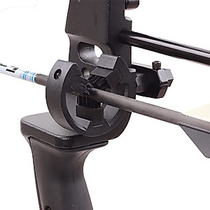 SOPOGER Archery Arrow Rest Capture Whisker Brush Biscuit Arrow Rest for Compound Bow/Recurve Bow Hunting Target Shooting Left and Right Hand (Black)