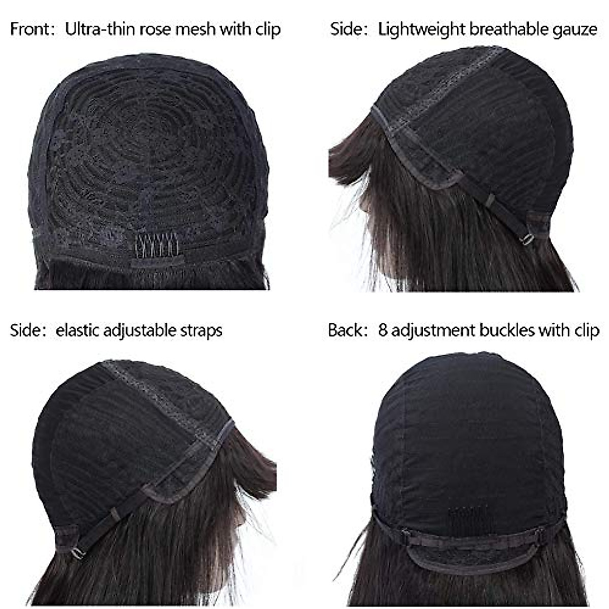 Body Wave Wigs With Bangs Virgin Brazilian None Lace Front Wigs Human Hair Wigs 180% Density Glueless Machine Made Wigs For Black Women (18 inch, body wave)