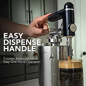 VINCI Nitro Cold Brew Maker Stainless Steel Home Brew Nitrogen Infusion Coffee Keg System Easy One Handed Dispensing System Includes Drip Mat