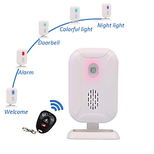 Mengshen Motion Sensor Alarm, Driveway Entry Alert Support 5 Modes, 36 Tunes, Long Transmission Distance (Remote Control Included)