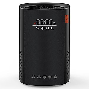 VRZTLAI Purifier for Home, H13 True HEPA Purifier for 99.97% Smoke Pet Hair & More, Sleep Mode, Timer, Big Purifiers for Large Room Bedroom Office, Available for California -Black