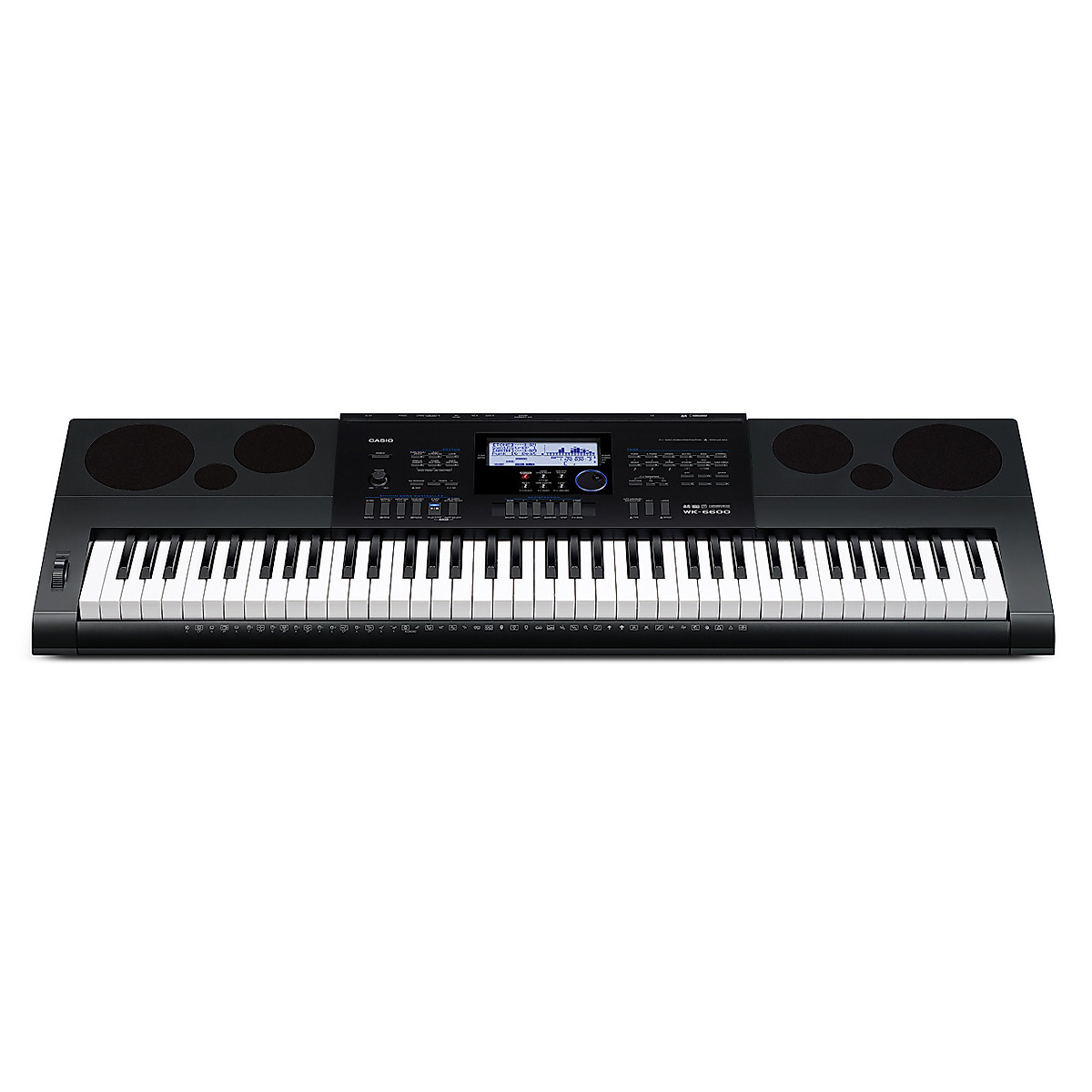 Casio WK-6600 76-Key Workstation Keyboard Bundle with Adjustable Stand, Bench, Sustain Pedal, Power Supply, Instructional DVD, and Austin Bazaar Polishing Cloth