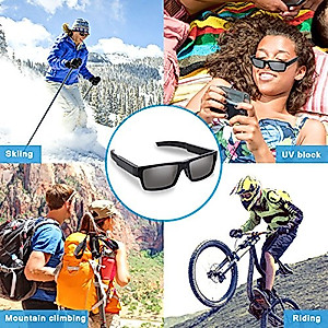 Hereta Spy Camera Glasses with Video Support Up to 32GB TF Card 1080P Video Camera Glasses Portable Video Recorder