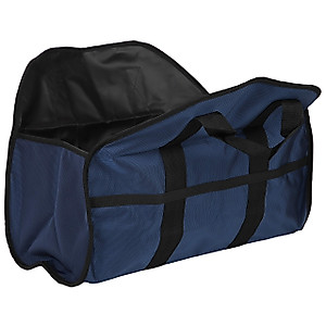 SC Lifestyle Premium Firewood Log Carrier- Wood Tote (Navy Blue)