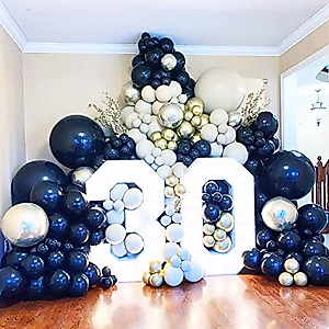 Navy Blue Balloons Set, 50 Pieces Dark Blue Balloon Deep Blue Latex Party Balloons for Birthday, Baby Shower