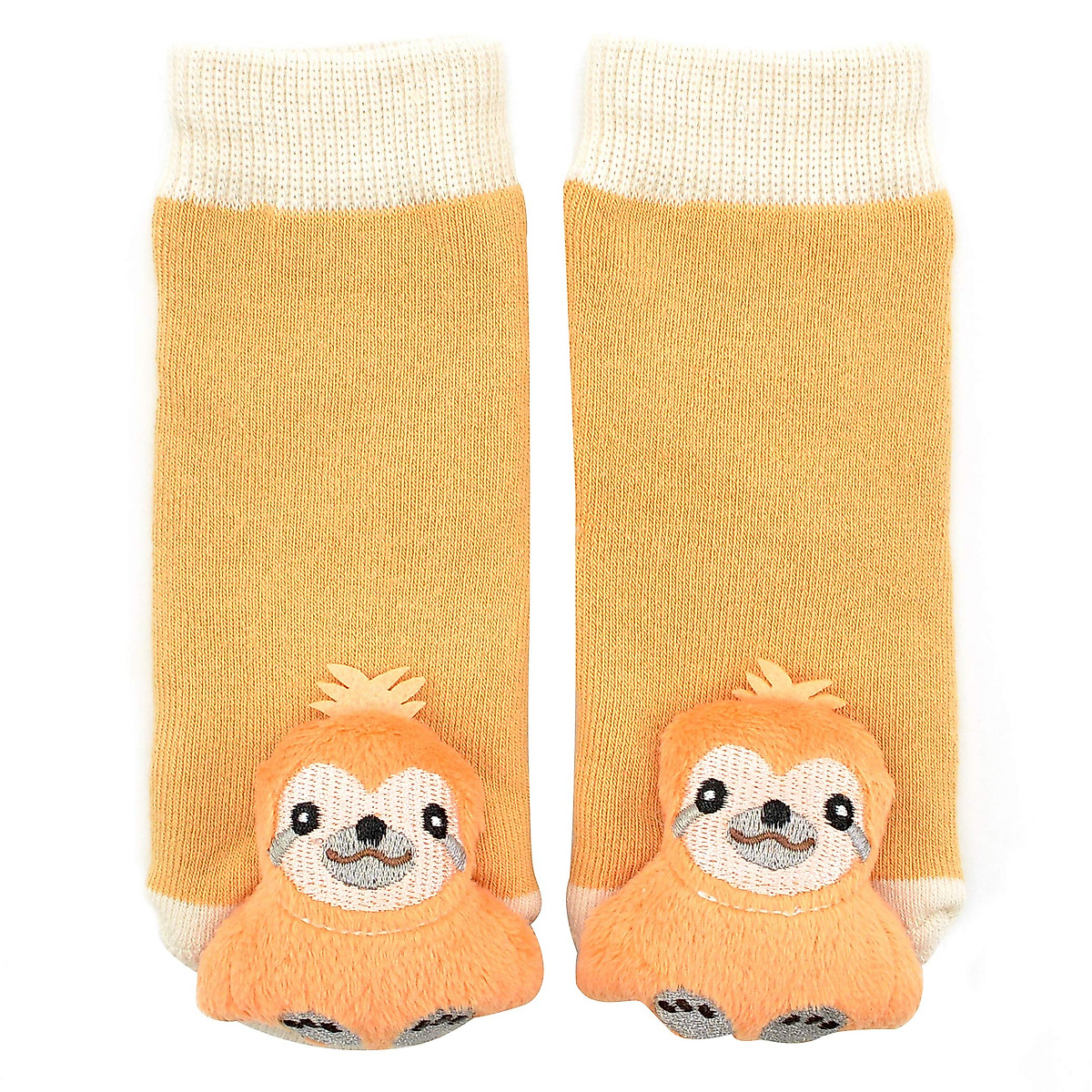 Piero Liventi Lazy Sloth Boogie Toes Rattle Sock, 1 Pair (1-2Y)