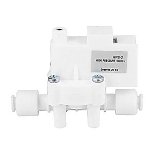 1/4" DC 24V High Pressure Switch, Action High Pressure Regulator High Pressure Controller for Pump RO Water Fitlers Reverse Osmosis Tank 0.25MPa