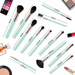 Makeup Brushes Set Professional from an Array of Eyeshadow Foundation Brushes to a Concealer Brush to Eyelash and Blusher Brushes 12 Pcs soft Make up Brush Kit, These vegan and cruelty-free brushes have soft synthetic bristles that work perfectly with any