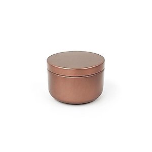 DIEWU 10Pcs Tin Candle Containers with Lids for Making Candles, Arts & Crafts, Empty Candle Jars with Lids(Brown)