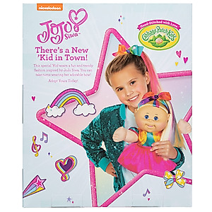 Cabbage Patch Kids - JoJo Siwa Doll - 14” Plush Toy - Includes Sparkly Dress, Jeweled Bodice - Pink and Blue Highlights with Giant Hair Bow – with Birth Certificate, Date, Time - Amazon Exclusive