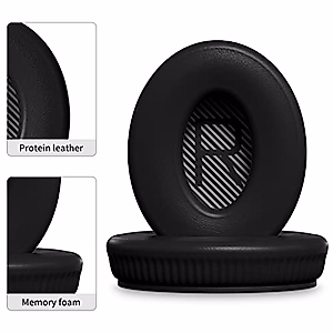 Suoman Replacement Earpads Cushions for Bose QuietComfort 35 (QC35) & Quiet Comfort 35 II, [Noise Isolation Memory Foam] [More Soft Comfortable] Replacement Earpads for for Bose QuietComfort 35 (QC35)