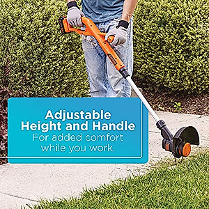 BLACK+DECKER 20V MAX String Trimmer/Edger Kit, 10-Inch (LST201)