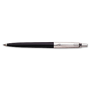 Parker Jotter Ballpoint Pen - Medium Pen Point Type - Black Ink - Assorted Barrel - 1 / Pack