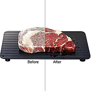 Fast Defrosting Tray for Frozen Food Thawing Plate Defrost Meat/Frozen Food Quickly without Electricity Microwave Hot Water or Any Other Tools