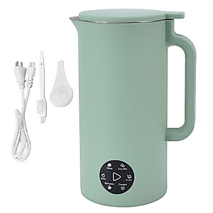 Soybean Milk Machine Small Household Soymilk Maker 110V Portable Automatic Blender Fruit Wall Breaker Blender Kitchen Mini Soybean Milk Maker Soy Milk Maker Machine (110V Matcha Green [US Plug])