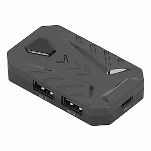 Gaming Keyboard Mouse Converter,USB 2.0 Mobile Gaming Keyboard Mouse Converter Adapter,Bluetooth 4.0,with Adjustable Stand,for Android Systerm(Black)