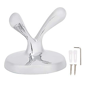 Milltrip Towel Hooks, Wall Mounted Double Robe Hook Stainless Steel Coat Towel Hanger Holder for Bathroom