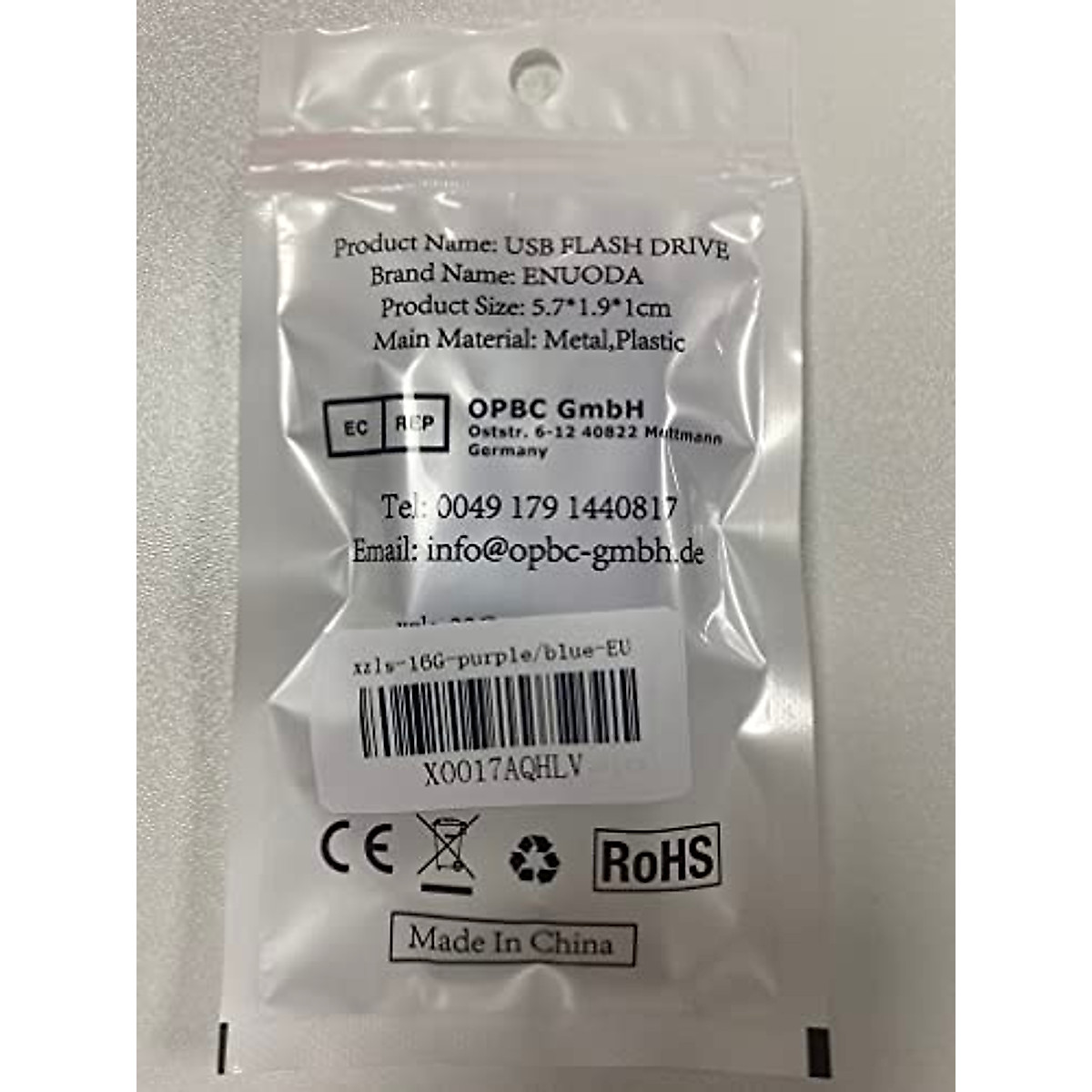 ENUODA 16GB USB Flash Drive 2 Pack Thumb Drives 16GB USB 2.0 Memory Stick Jump Drive Pen Drive for Storage and Backup (Blue Purple)