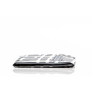 Big Skinny Women's Leather Slimvelope Tri-Fold Checkbook Slim Wallet, Holds Up to 40 Cards, Lightweight,slim, Graphite Cobble