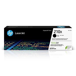HP 210X Black High-Yield Toner Cartridge | Works Color Laserjet Pro 4201, Color Laserjet Pro MFP 4301 Series | W2100X