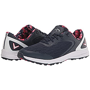 Callaway Women's Coronado v2 SL Golf Shoe, Blue/White/Red, 8.5