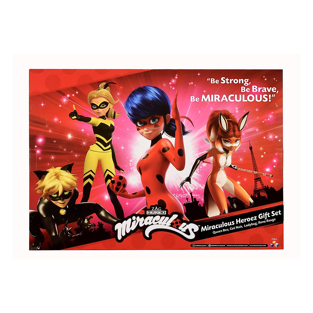 Miraculous Dolls Multipack | 26cm Ladybug Cat Noir & Queen Bee