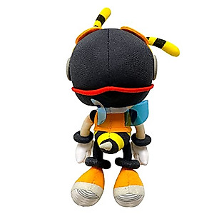 GE Animation GE52680 Eastern Sonic The Hedgehog Charmy Plush, 8.5''H, Multi-Colored