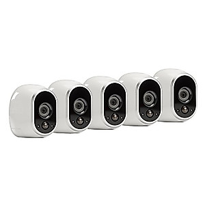 Arlo - Wireless Home Security Camera System with Motion Detection | Night vision, Indoor/Outdoor, HD Video, Wall Mount | Cloud Storage Included | 5 camera kit (VMS3530)