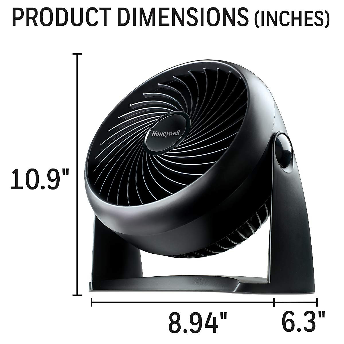 Honeywell HT-900 TurboForce Air Circulator Fan Black, Small