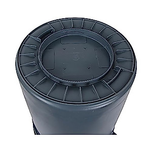 Boardwalk 32Glwrgra Round Waste Receptacle Lldpe 32 Gal Gray