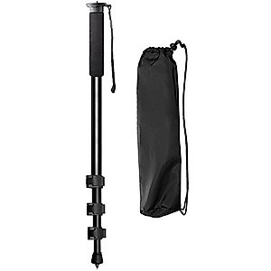 72" Pro Camera Monopod with Quick Release for GoPro HERO1, HERO2, HERO3, HERO3+, HERO4, HERO4 Session, HERO5 Cameras + Tripod Mount + eCostConnection Microfiber Cloth